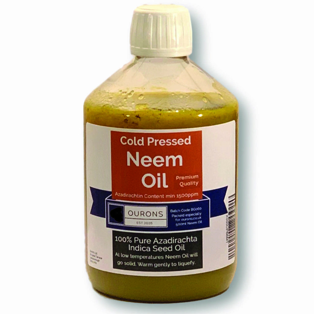 Neem Oil 500ml – Natural Pure 1500pm Azadirachtin – Ourons Ltd
