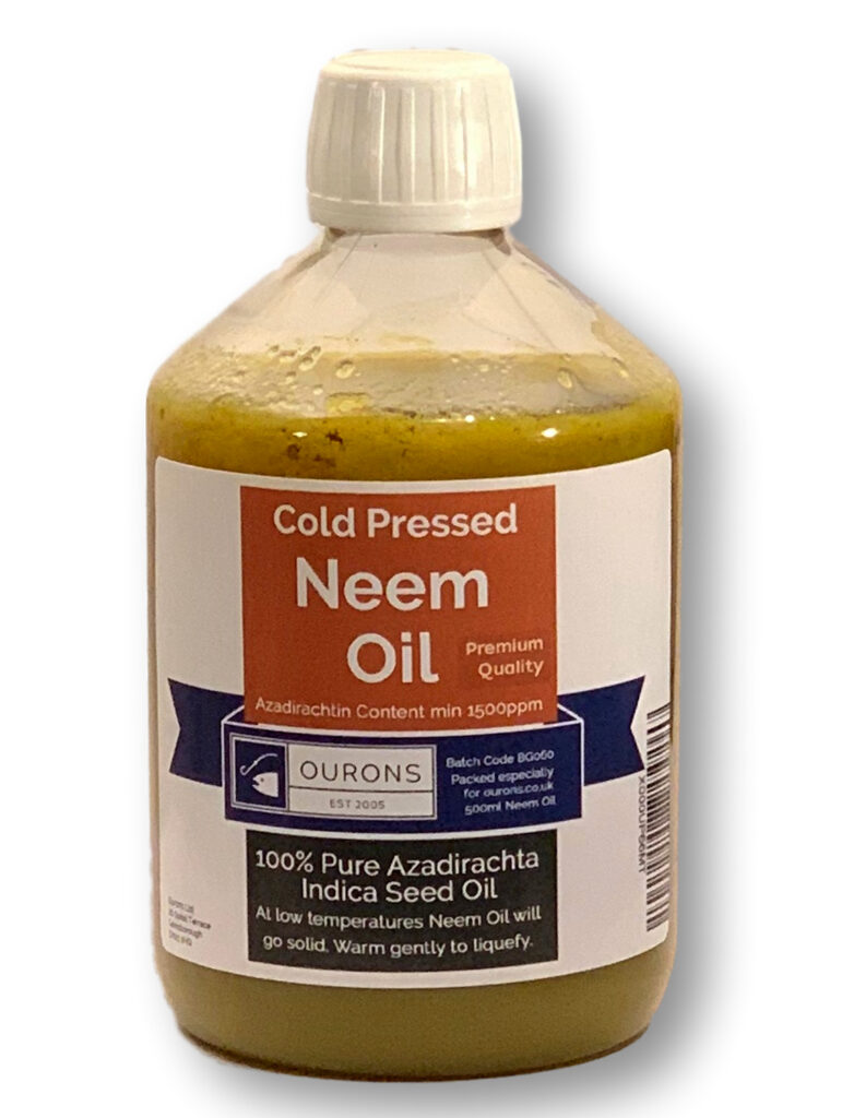 Neem Oil 500ml – Natural Pure 1500pm Azadirachtin – Ourons Ltd